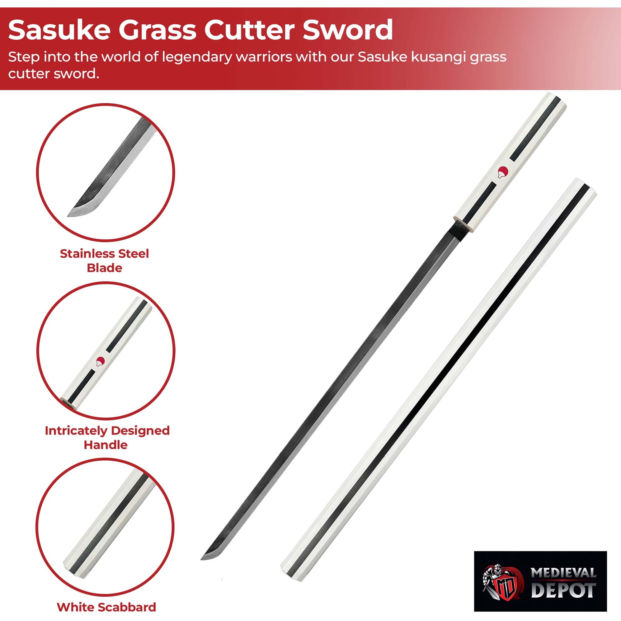 Sasuke Kusanagi Grass Cutter Sword — Medieval Depot