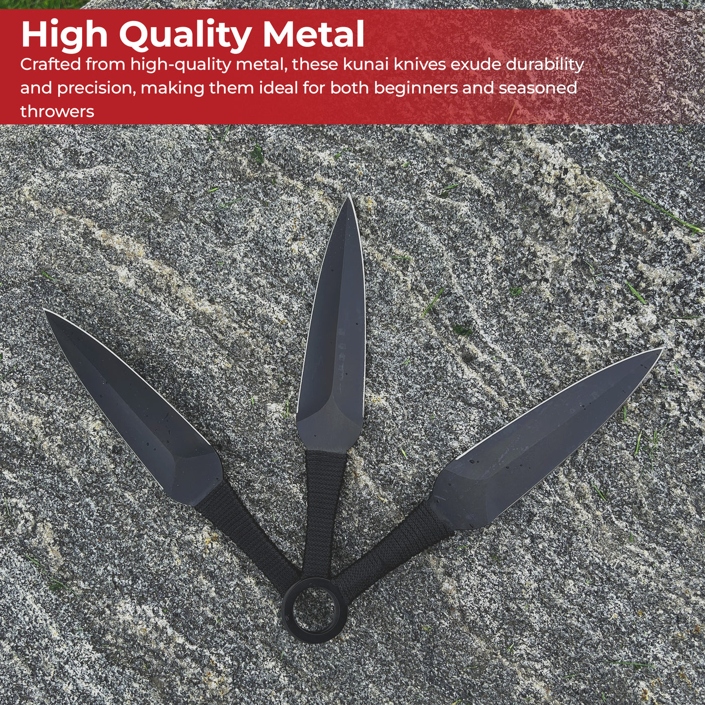 Serpent Strike Throwing Black Kunai Set — Medieval Depot