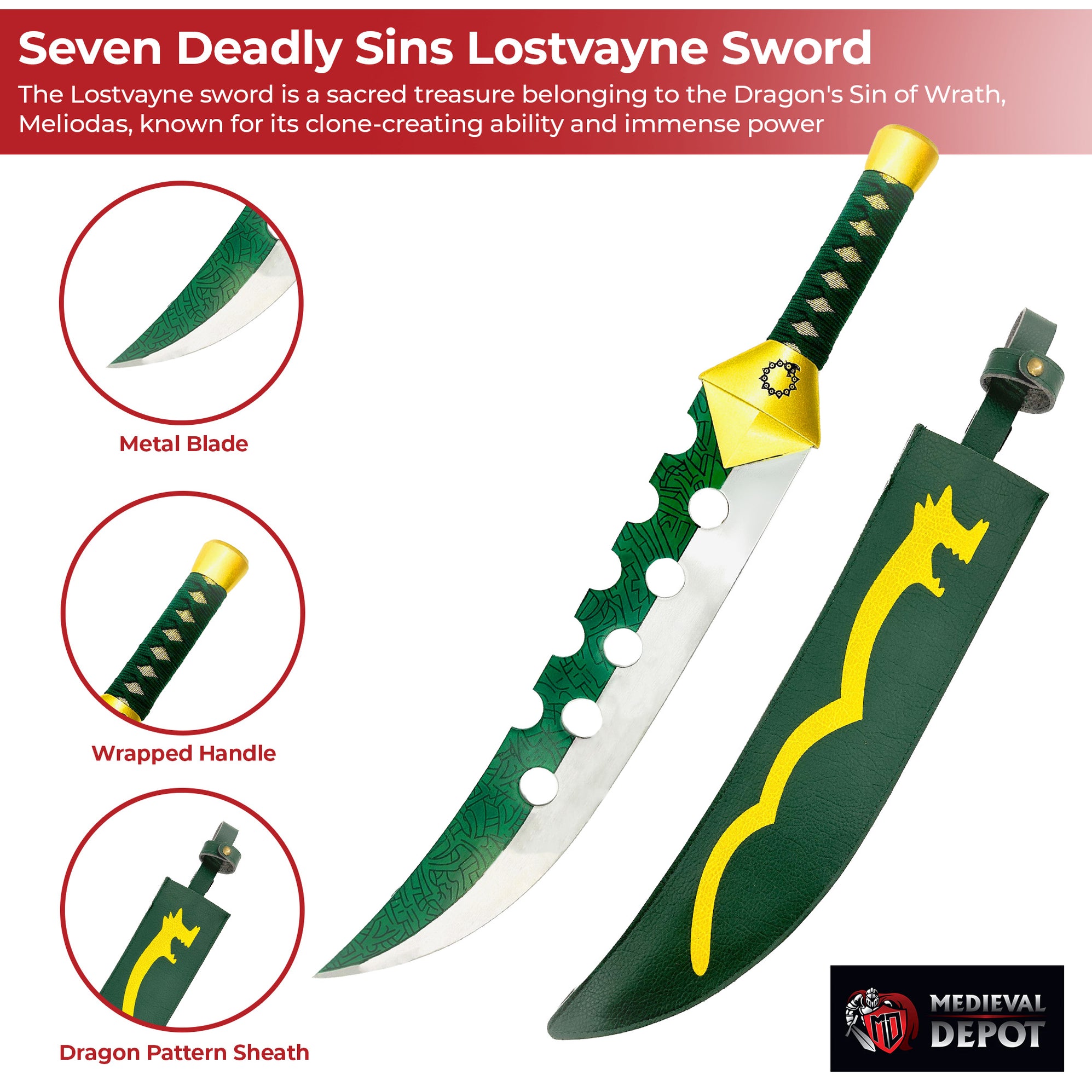 Seven Deadly Sins Lostvayne Sword — Medieval Depot