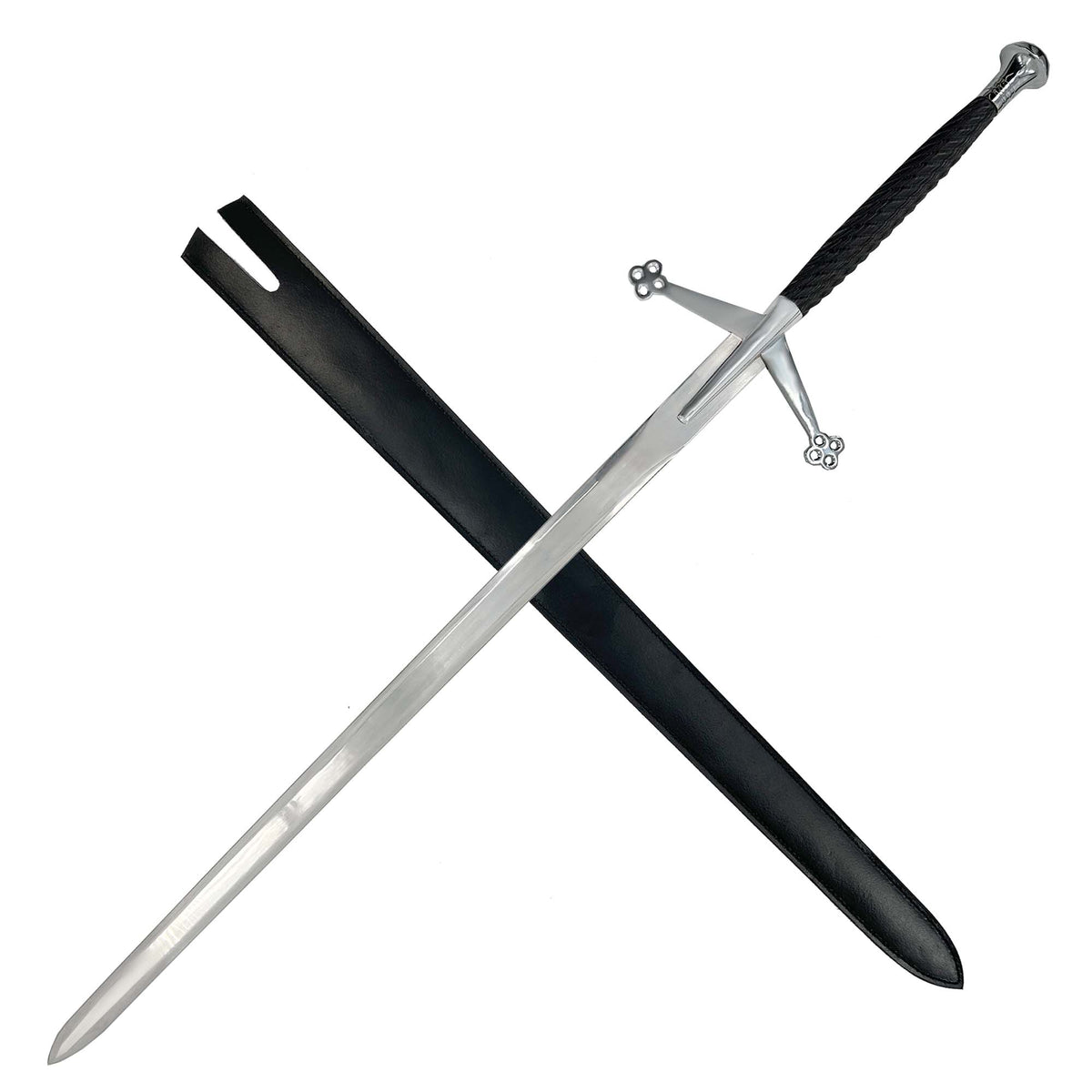 Scottish Highlands Clansman Great Claymore Sword with Leather Sheath ...