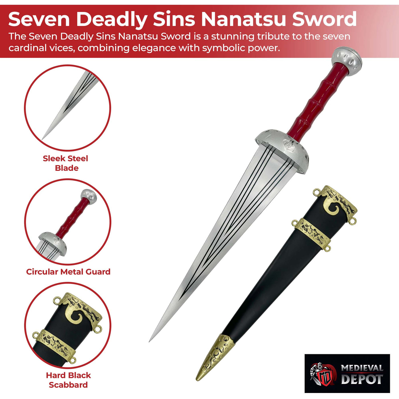 Seven Deadly Sins Nanatsu Sword — Medieval Depot