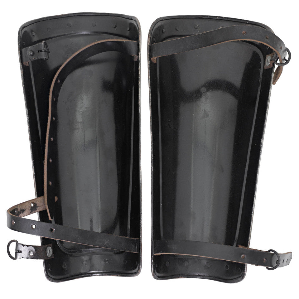 Sleek in Steel Medieval Greaves Leg Armor — Medieval Depot