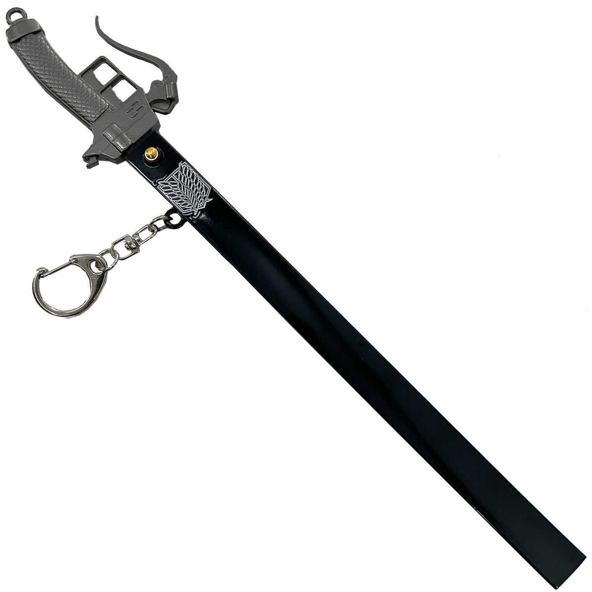 Spring Action Popup Mini Katana Keychain AOT 3D Maneuver Blade Edition ...