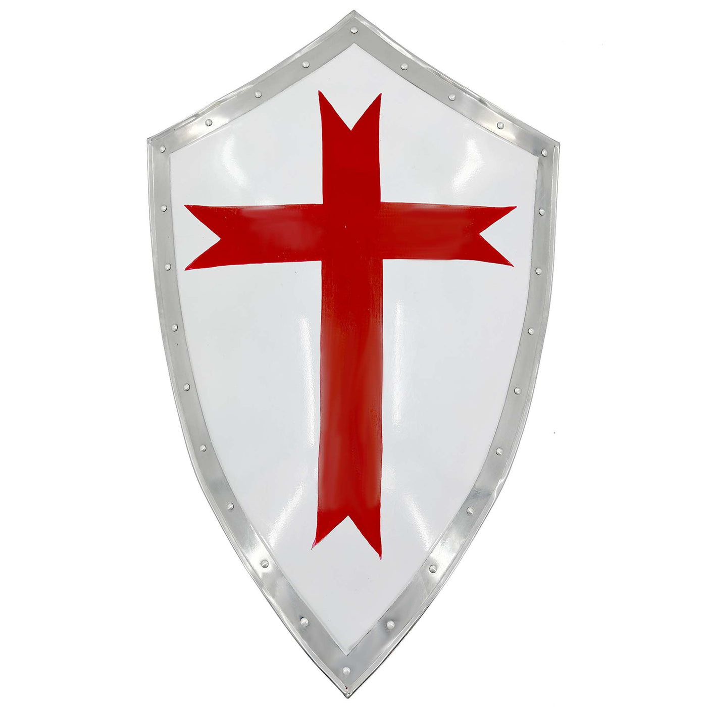 Templar Knights Heater Shield with Cross — Medieval Depot