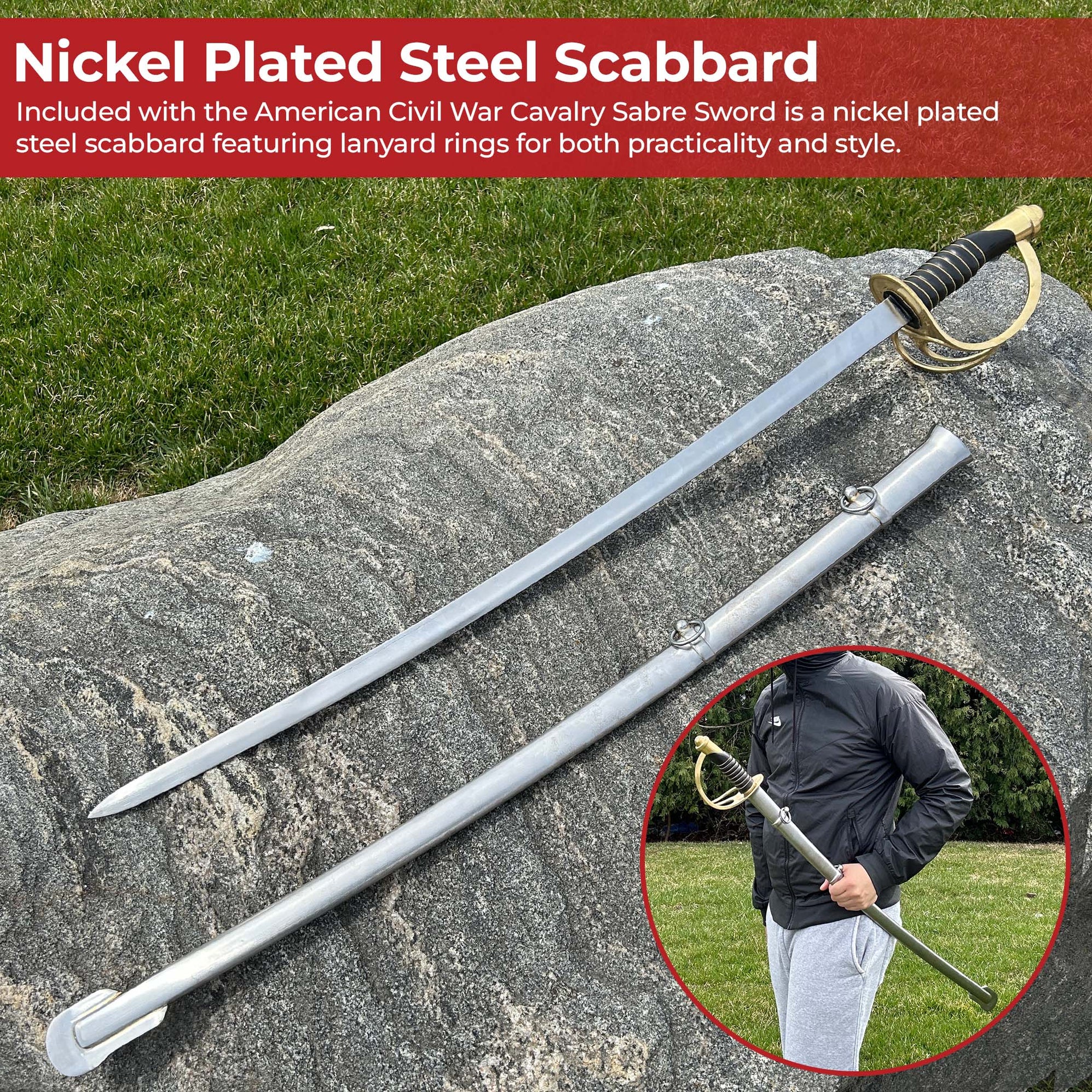 Union Valor American Civil War Cavalry Sabre Sword — Medieval Depot