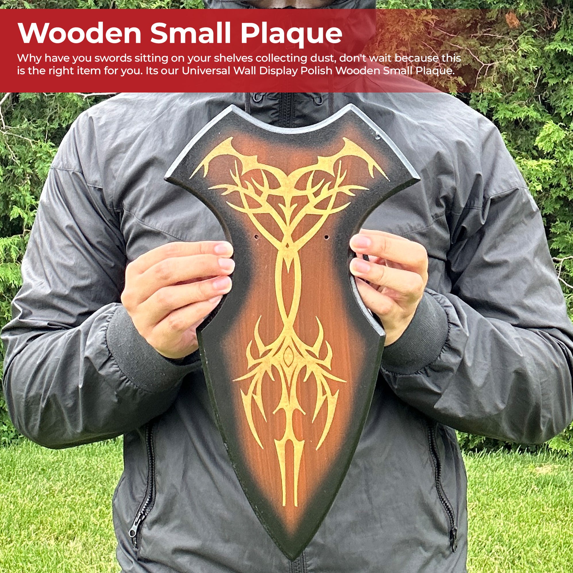 Universal Sword Wall Display Plaque — Medieval Depot