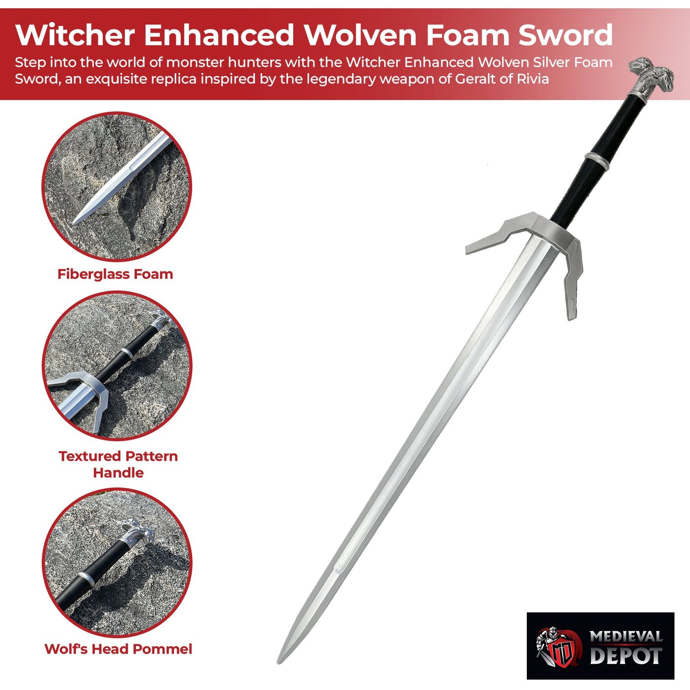 The Enhanced Wolven Silver Sword Fichier 3D Mastercrafted Wolven Silver ...