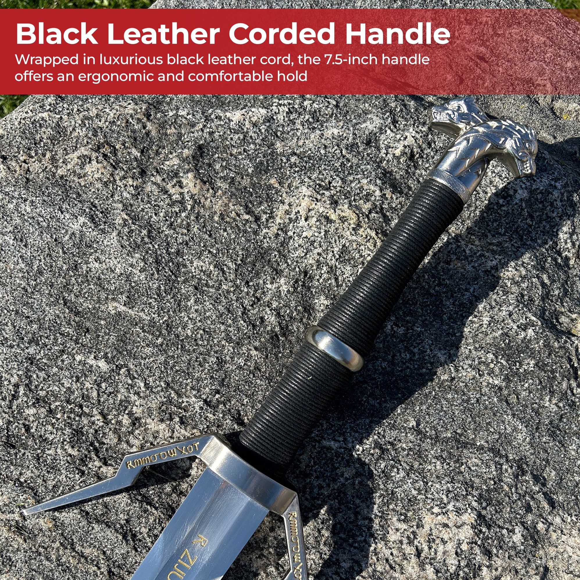 Witcher Enhanced Wolven Silver Sword — Medieval Depot