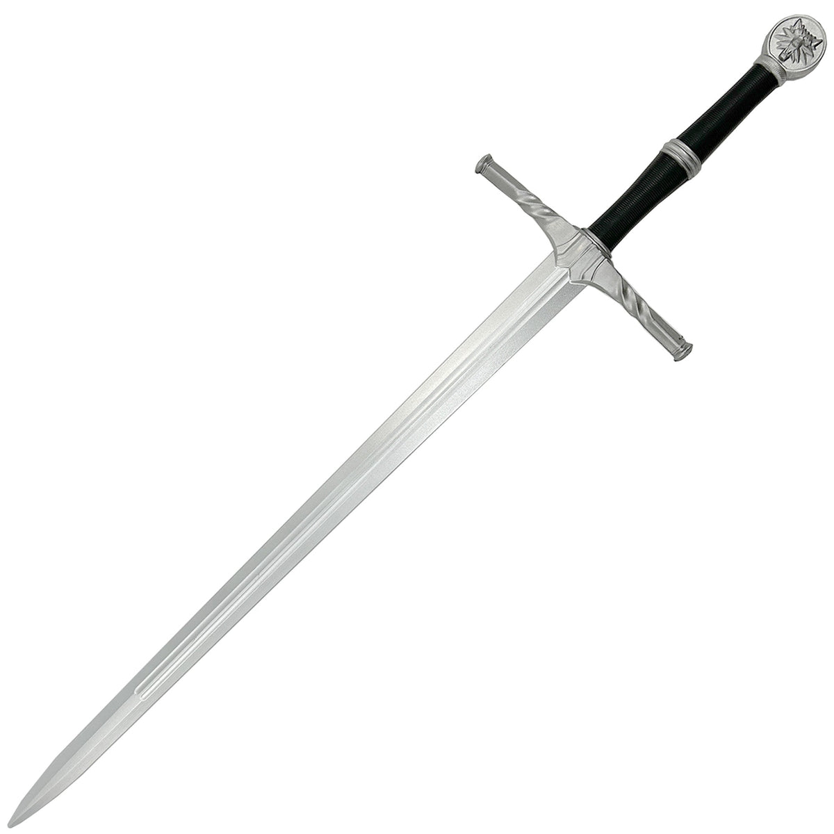 Witcher Geralt Wolf Head Steel Sword Foam Version — Medieval Depot