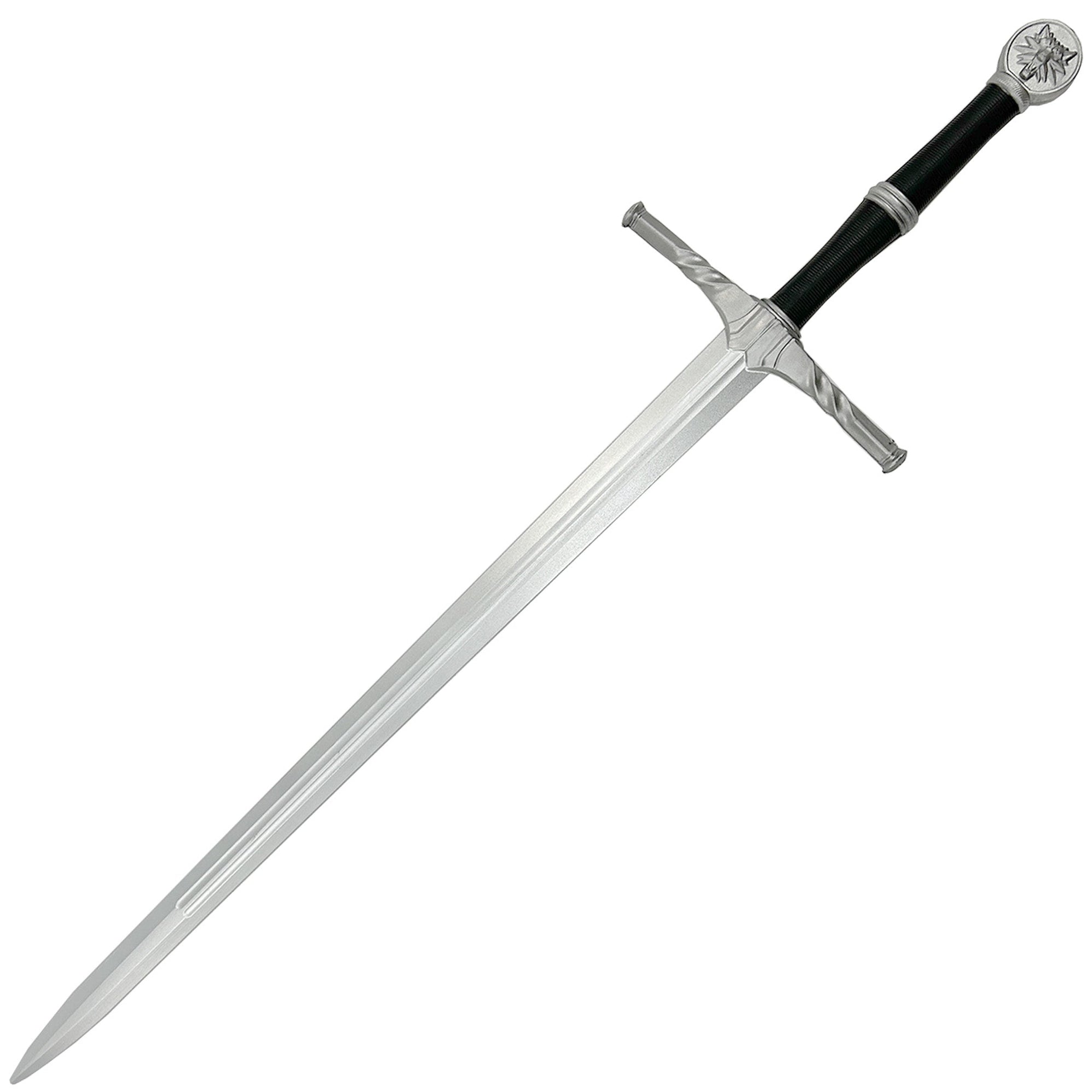 Witcher Geralt Wolf Head Steel Sword Foam Version — Medieval Depot