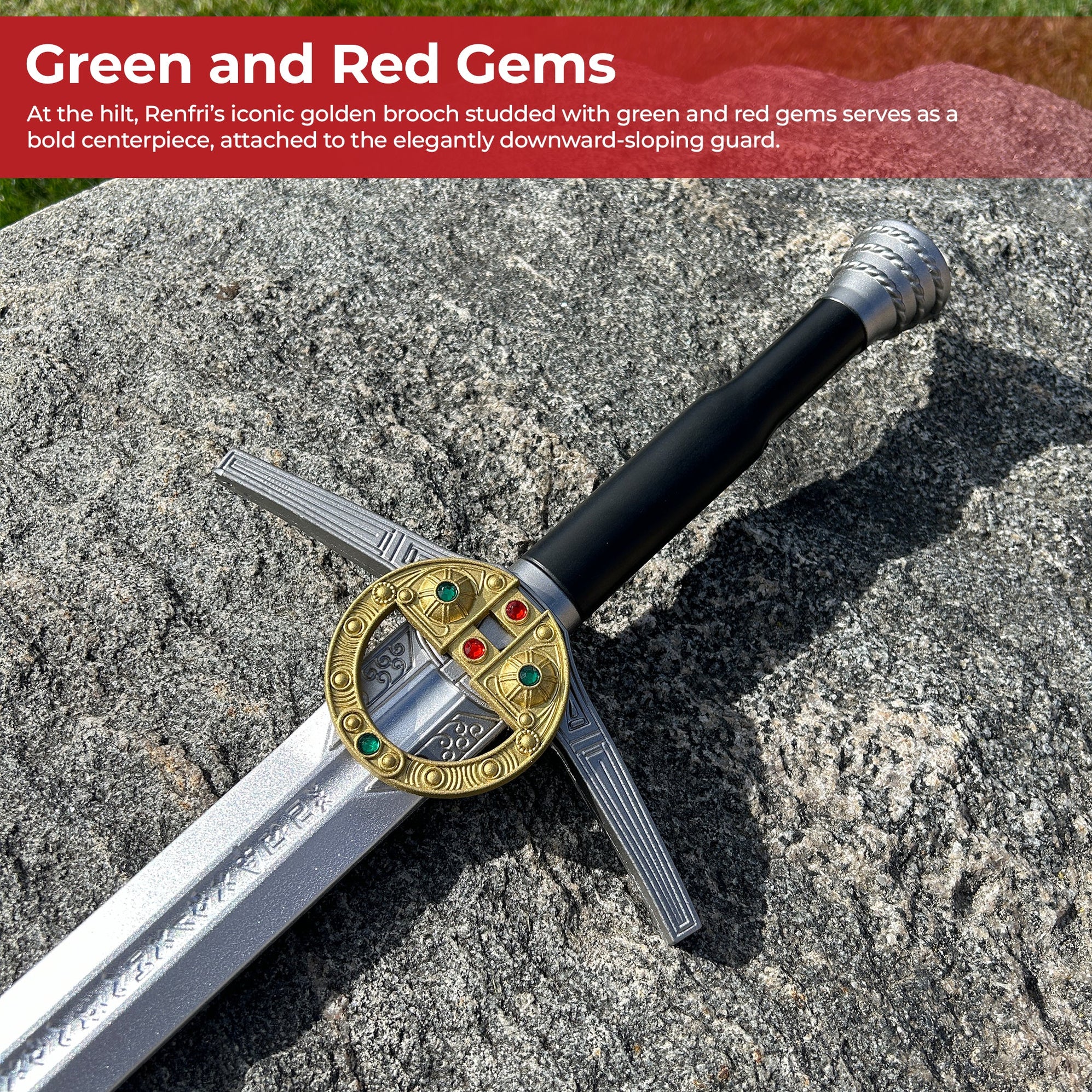 Witcher Renfri Brooch Foam Sword — Medieval Depot