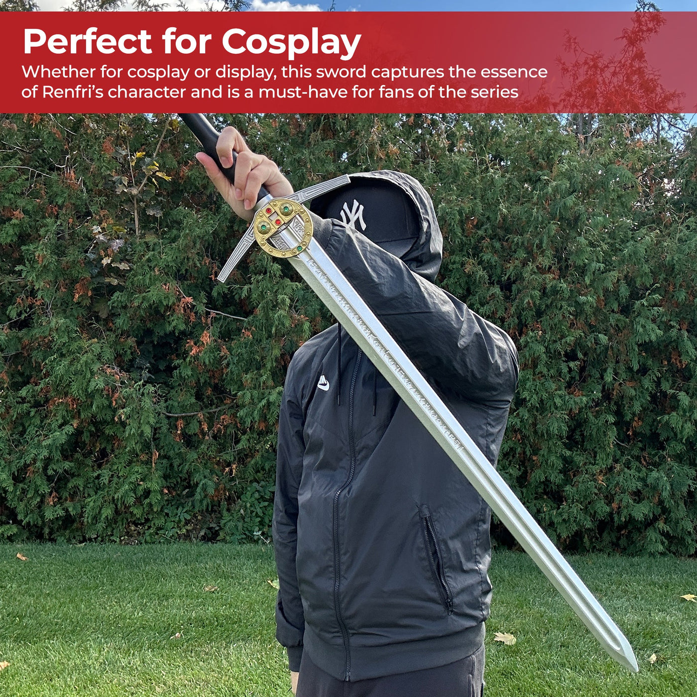 Witcher Renfri Brooch Foam Sword — Medieval Depot