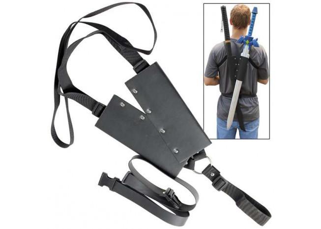 Universal Lightening Warrior Double Sword Back Strap Sheath — Medieval ...