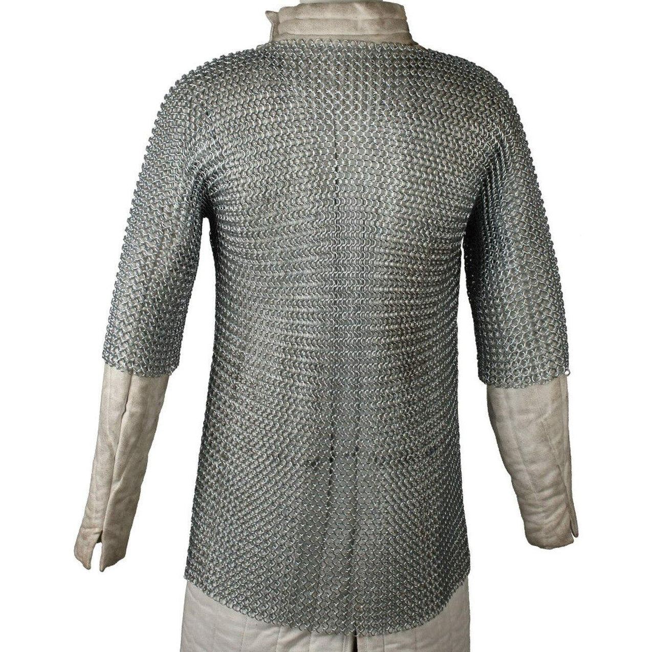 Re-enactment Aluminum Haubergeon Chainmail Large — Medieval Depot