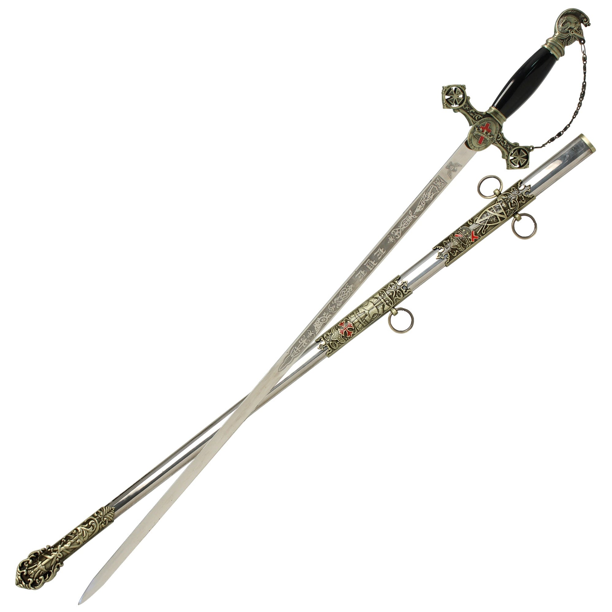 Chronicle of Chivalry Templar Knights Ornate Sword — Medieval Depot