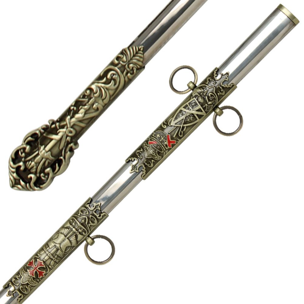 Chronicle of Chivalry Templar Knights Ornate Sword — Medieval Depot