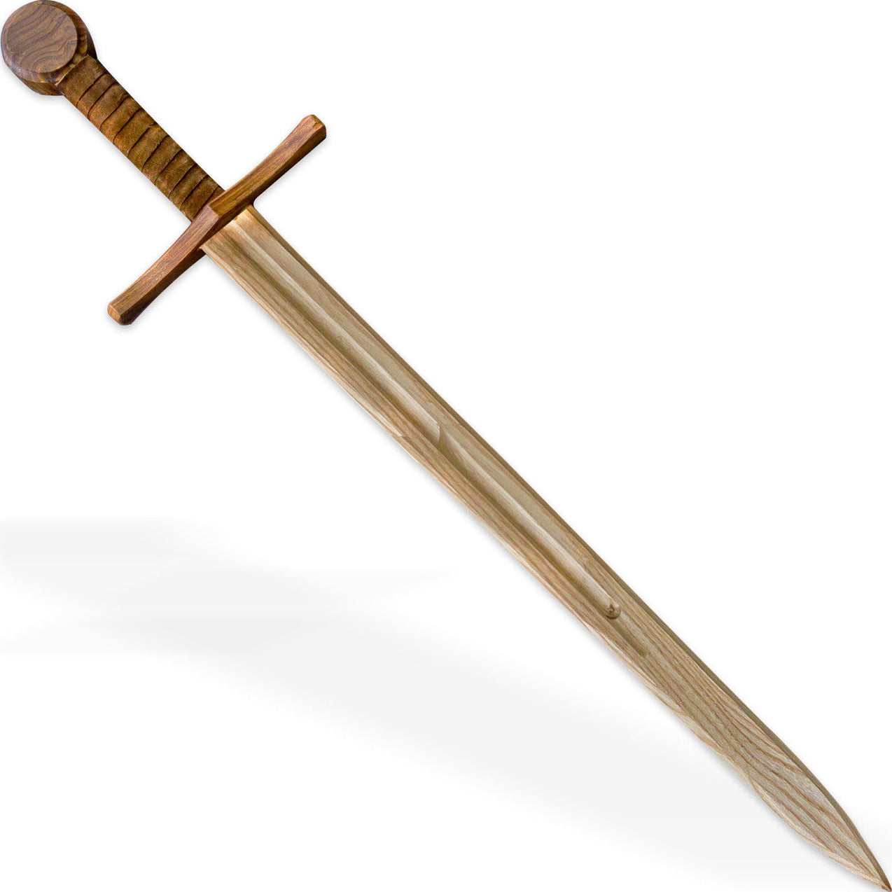 Crusader Valor Beech Wood Sword with Leather Grip — Medieval Depot