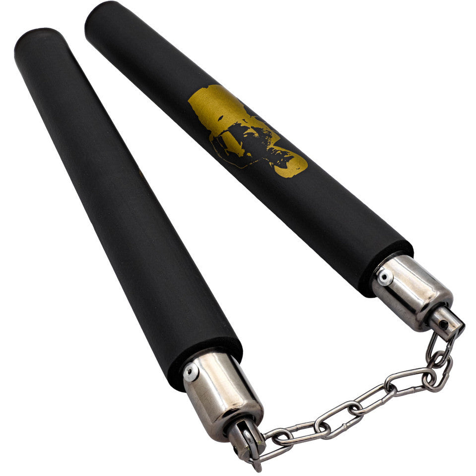 Dragon Style Bruce Lee Black Foam Training Nunchucks — Medieval Depot