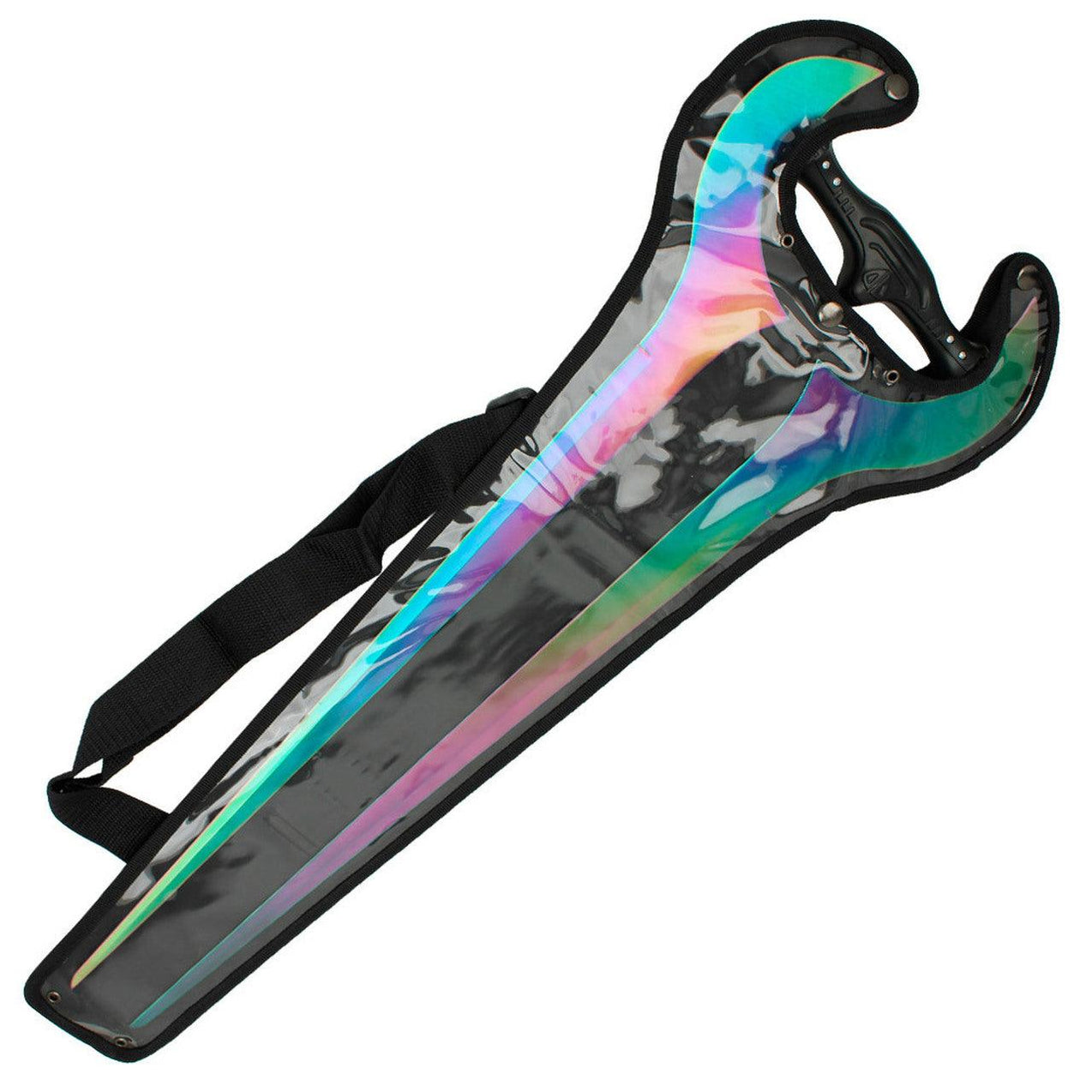 Titanium Color Forked Metal Sword Sheath — Medieval Depot