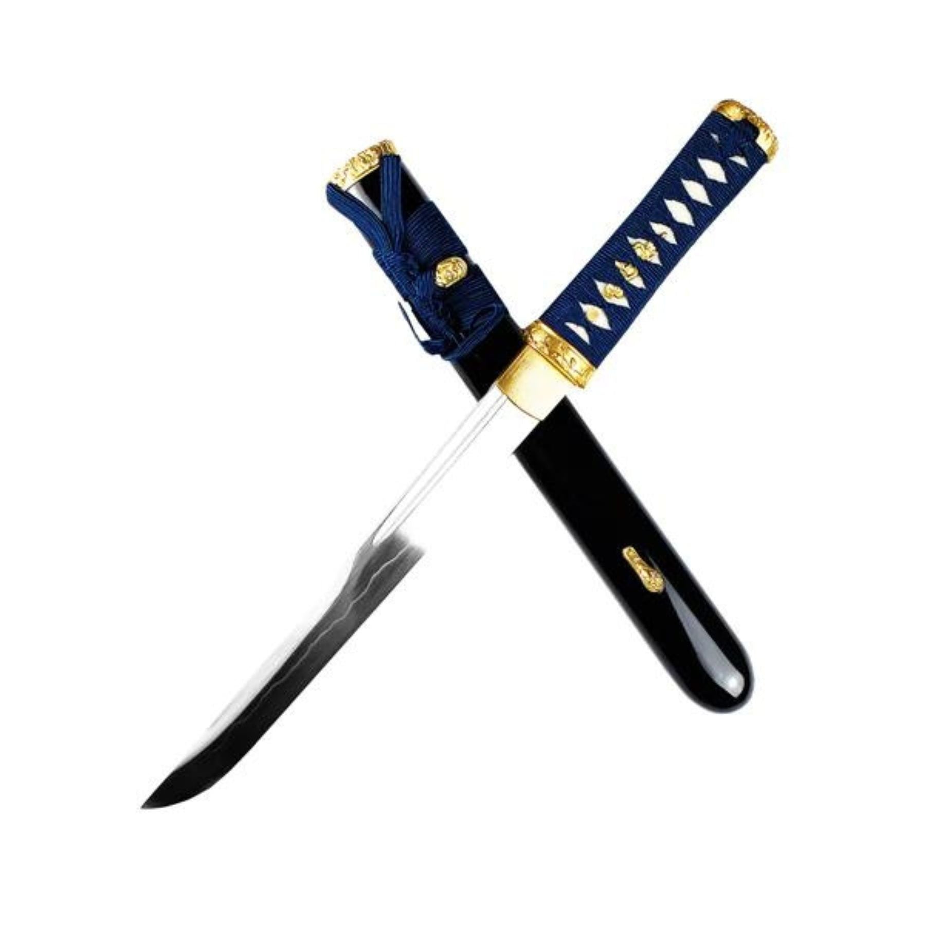 Elegant Japanese Tanto Dagger with Gold Accents — Medieval Depot