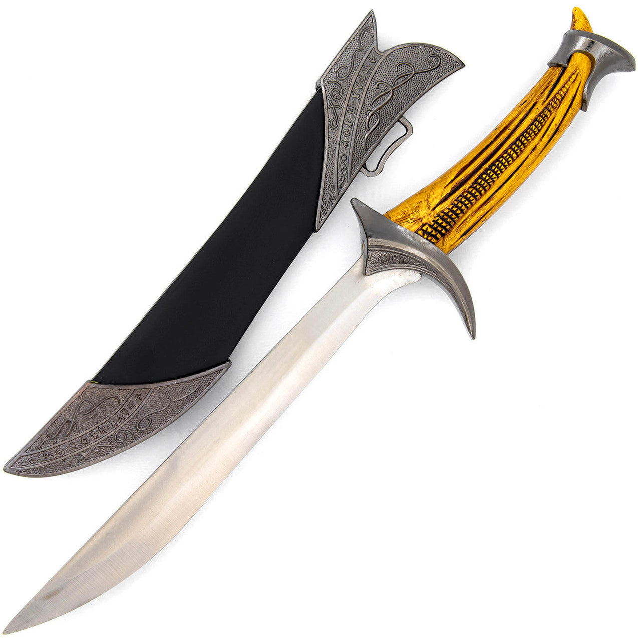 Elven Crest Enchanted Curved Dagger — Medieval Depot