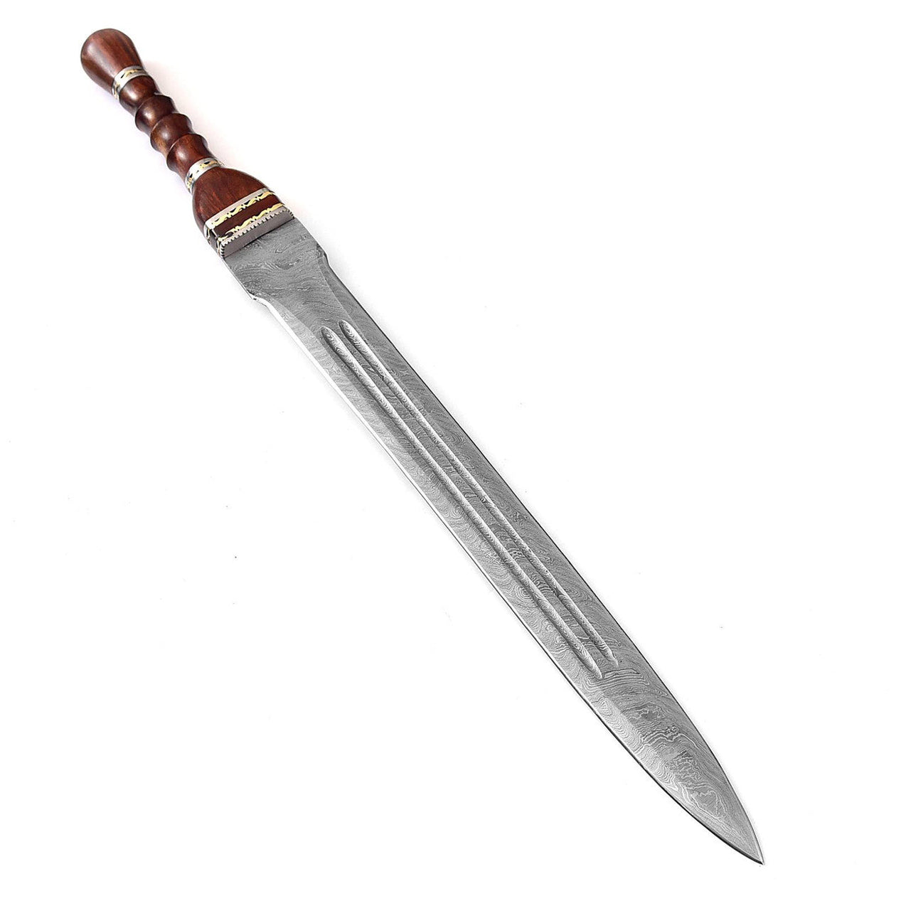 Exquisite Handmade Damascus Steel Roman Gladius Sword — Medieval Depot