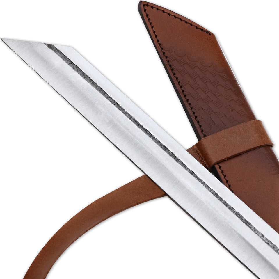 Full Tang Viking Seax Sword with Bone Handle — Medieval Depot