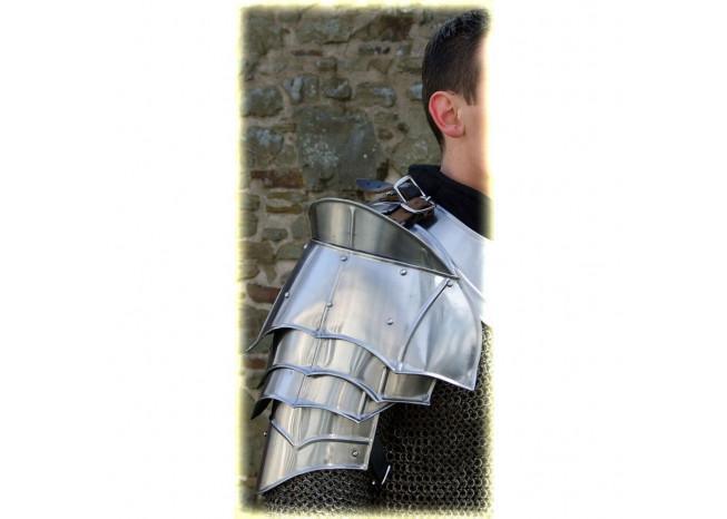 Steel Warrior Pauldron Medieval Shoulder Armor Set — Medieval Depot