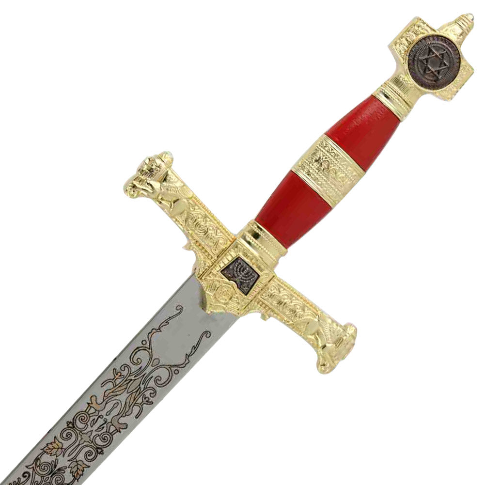 King Solomon Short Sword Majestic Red and Gold Edition — Medieval Depot