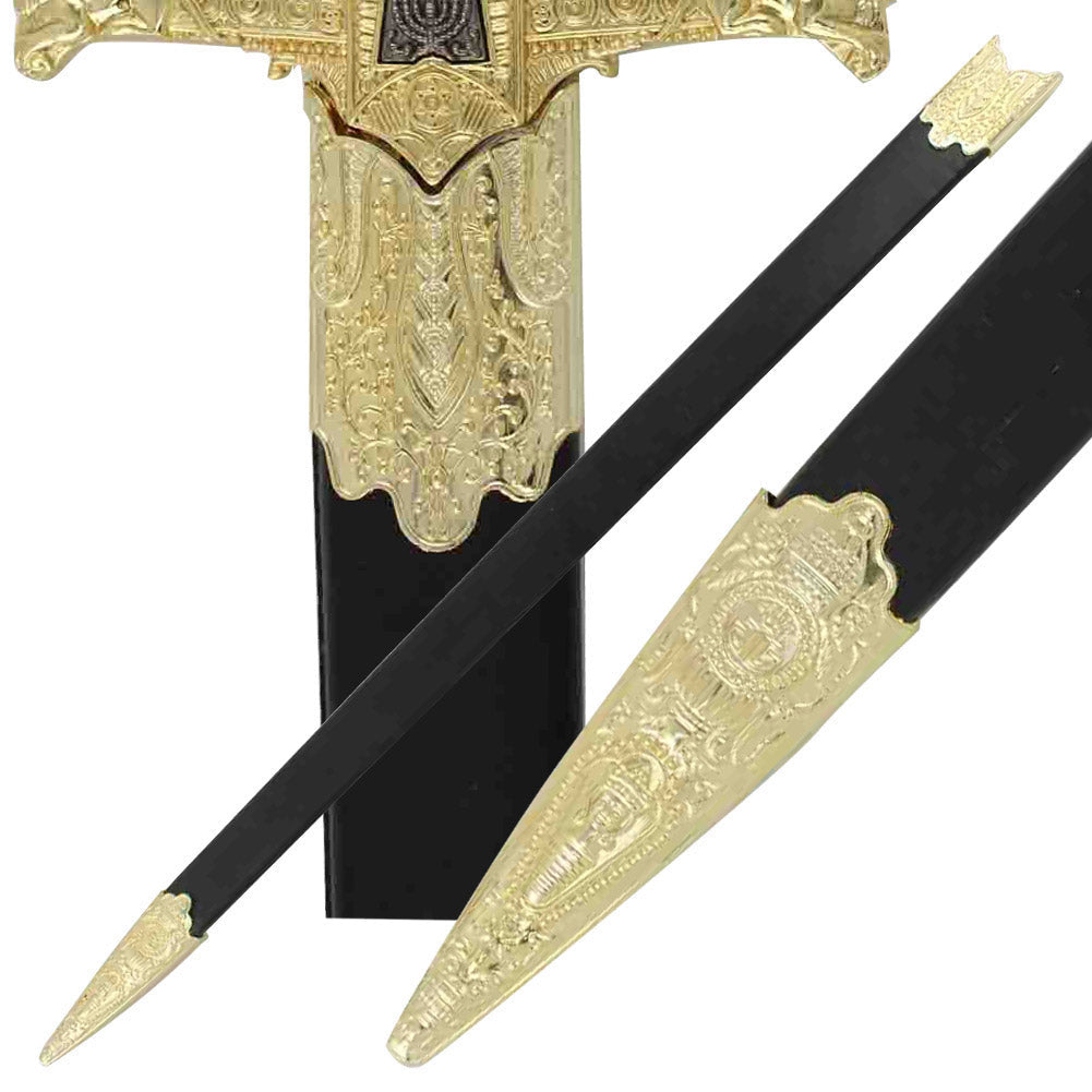 King Solomon Short Sword Majestic Red and Gold Edition — Medieval Depot