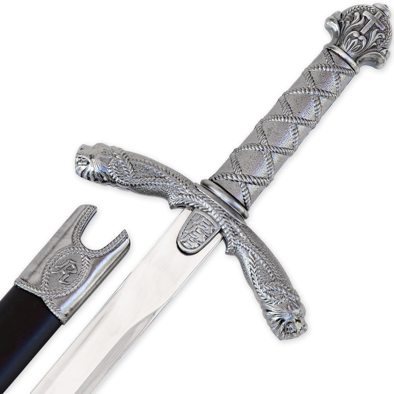 Lionheart Crusader Sword with Cross Emblazoned Pommel — Medieval Depot