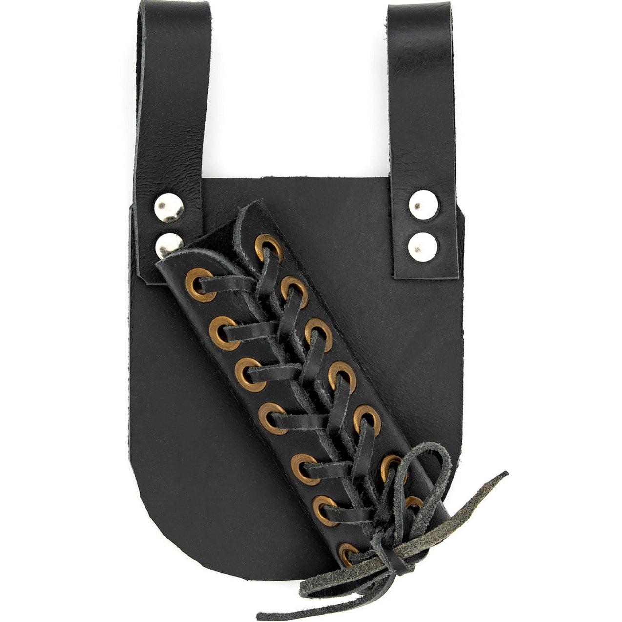 Medieval Pen Dragon Leather Sword Frog Black — Medieval Depot