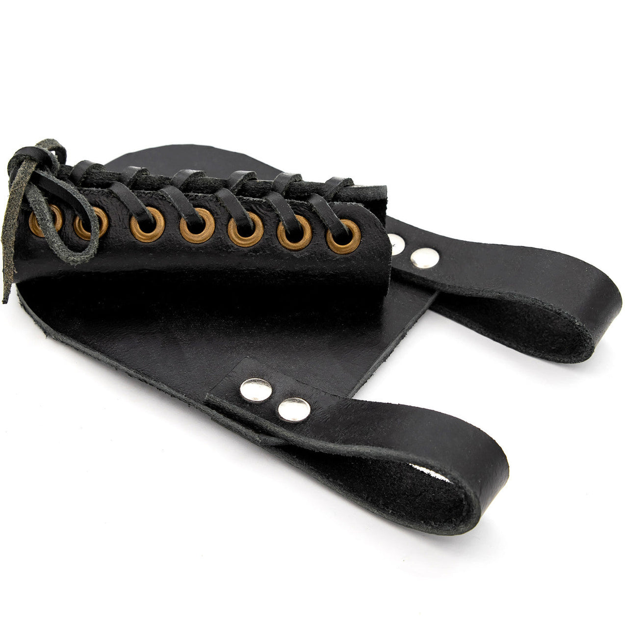 Medieval Pen Dragon Leather Sword Frog Black — Medieval Depot