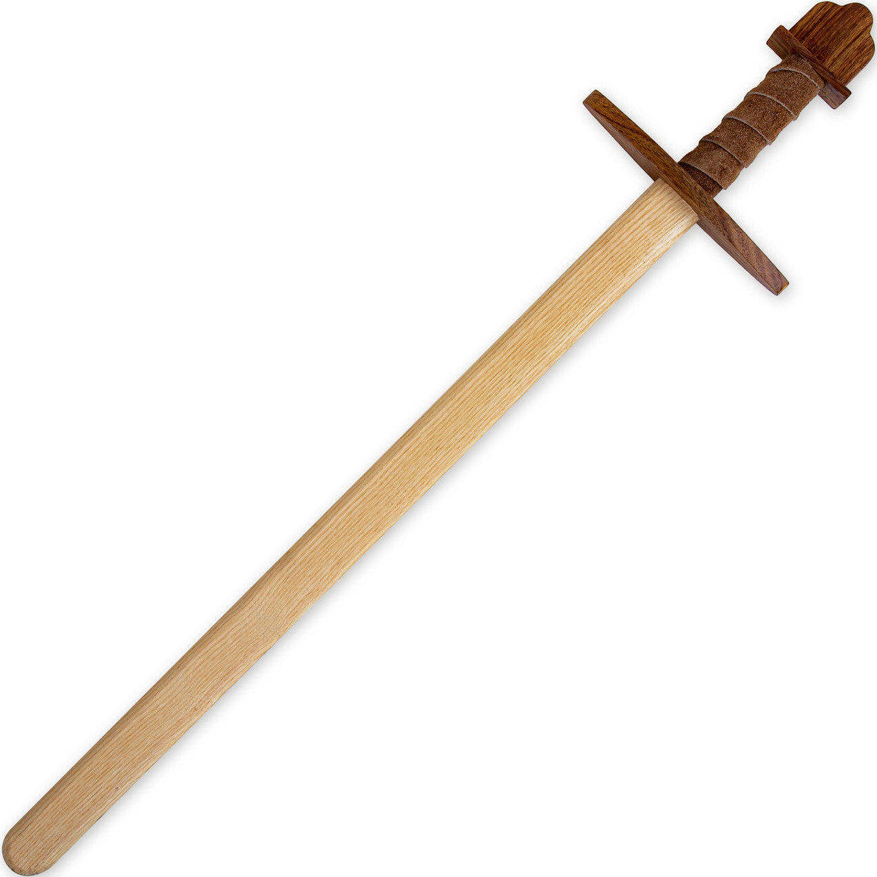 Norse Valor Beech Wood Practice Sword With Leather Wrapped Grip ...