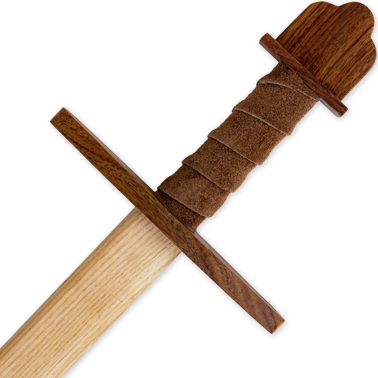 Norse Valor Beech Wood Practice Sword With Leather Wrapped Grip ...