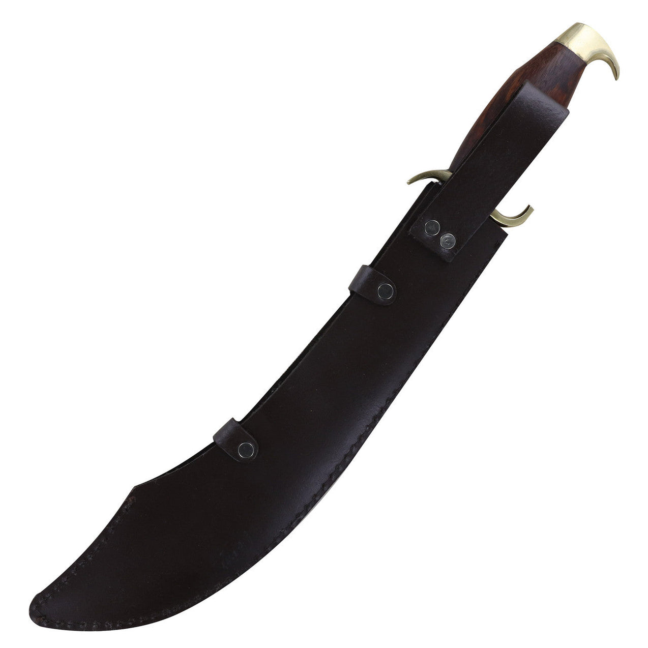 Persian Warrior Arabian Short Scimitar Sword With Leather Sheath ...