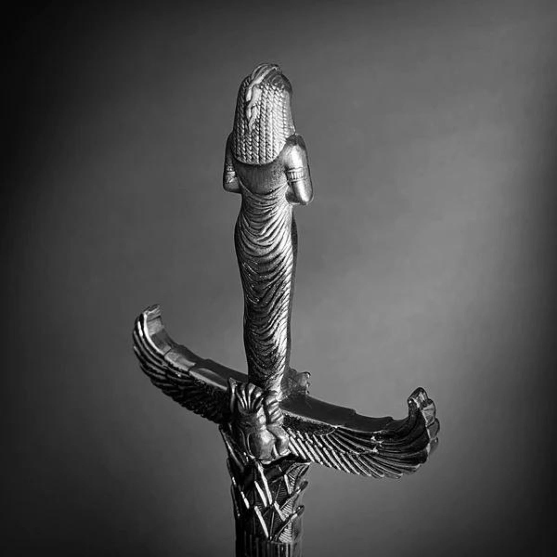 Pharaohs Wing Egyptian Inspired Kris Dagger with Hieroglyphic Scabbard ...