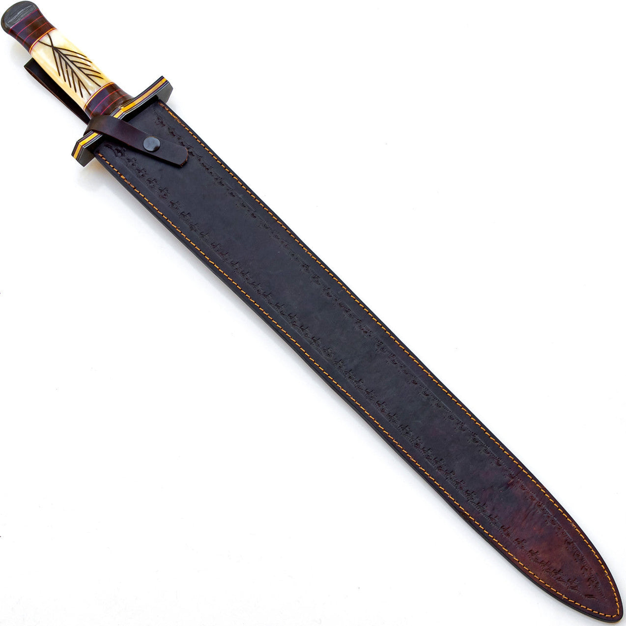 Sword in Storm Firestorm Damascus Viking Sword — Medieval Depot