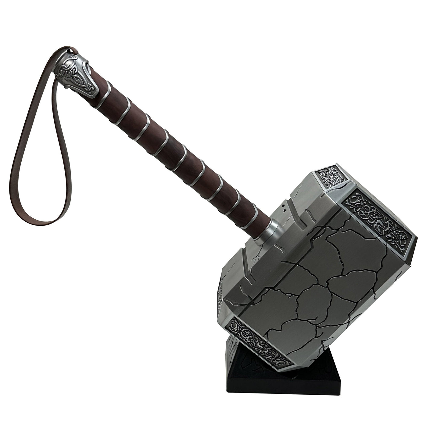 Summon the Thunder Lighted Thor Mjolnir Replica with Stand — Medieval Depot
